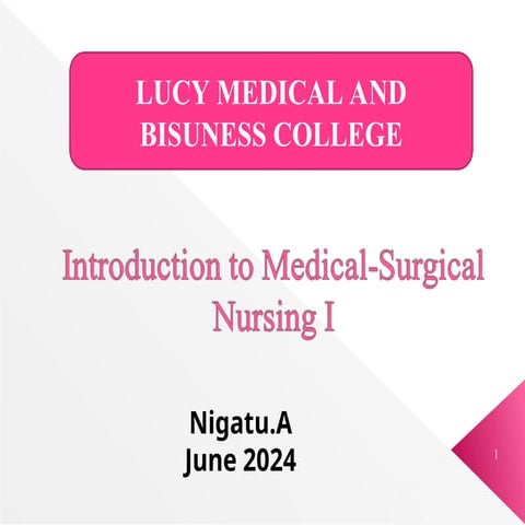 Introduction to nursing | PPT