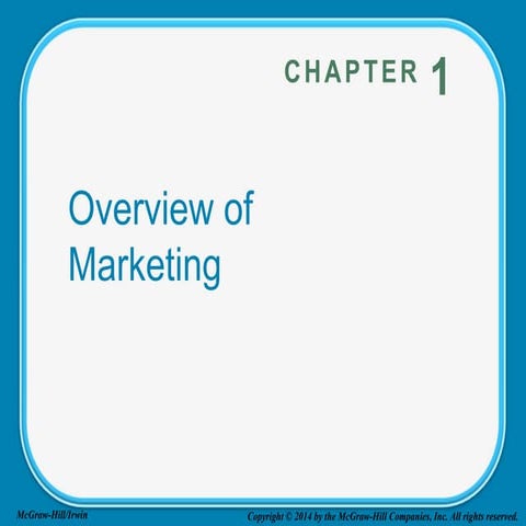 Chapter 01 MKT120 Overview | PPT
