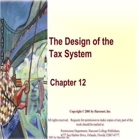 The Design of the Tax System | PPT