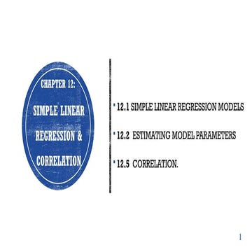 Comprehensive Guide to Simple Linear Regression and Correlation ...
