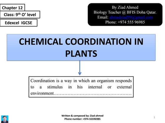 Plant Response to Environment. Grade 12. | PPSX | Endocrine and Metabolic Diseases | Diseases ...