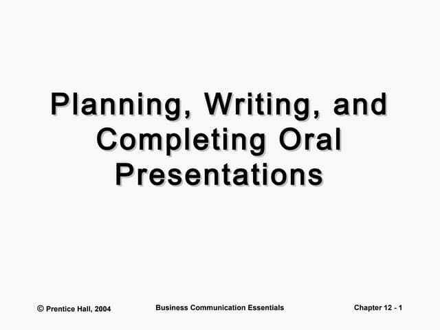 Designing and Delivering Oral Presentations | PPTX