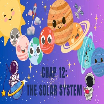 Chapter 12 Form 2 : THE SOLAR SYSTEM :>> | PDF