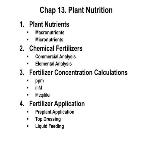 Plant Nutrients | PPT