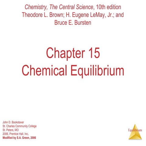 Chemitry Chemical Equilibrium | PPT