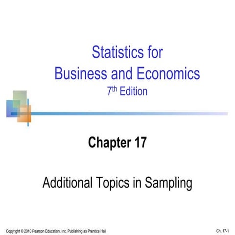 Chap17 additional topics in sampling | PPT