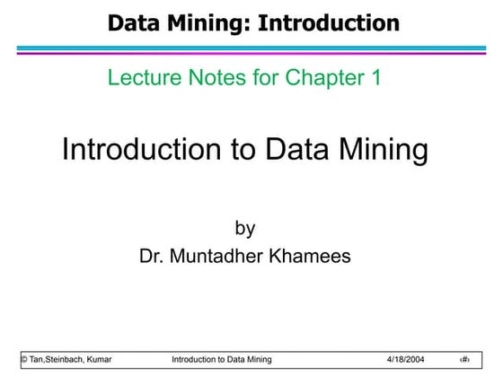 Data mining lecture about gini index and something | PPT | Physics | Science
