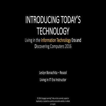 Chap1 introducing today's technologies | PPTX