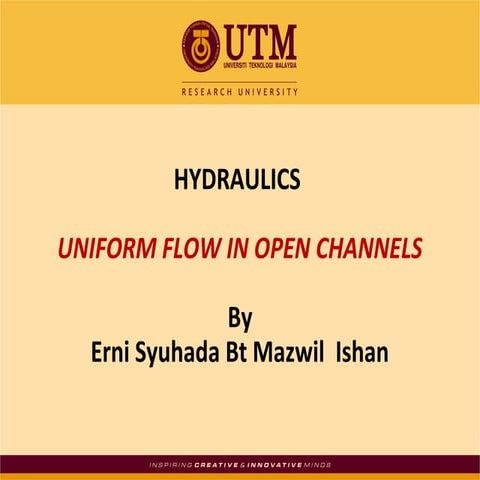 Chap1 open channel flow | PPT | Physics | Science