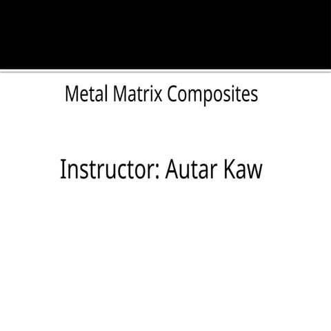 Description of Composite Material part 2 | PPTX