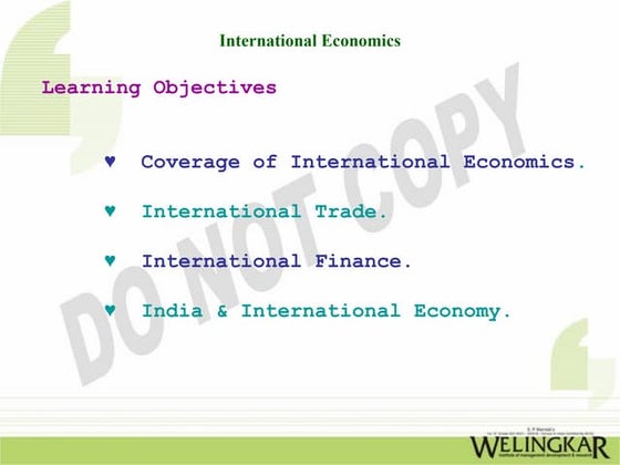 international economics - introduction - 1.ppt
