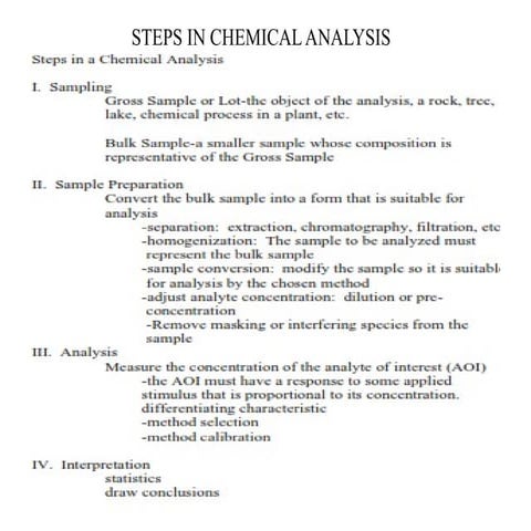 chap two. Chemical Analysis in pharmaceutical | PPTX