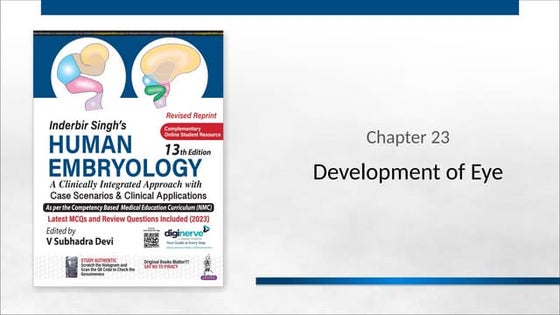 Embryology of the human eye | PPTX