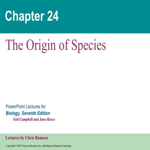 Chap24 originofspecies | PPT
