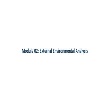 Chap2_External Env analysis Strategic Management | PDF