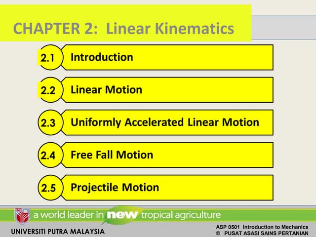 Lecture: Kinematics | PPTX