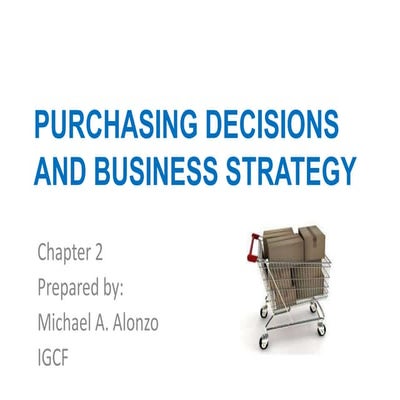 Chap 2 purchasing decisions and business strategy | PPTX