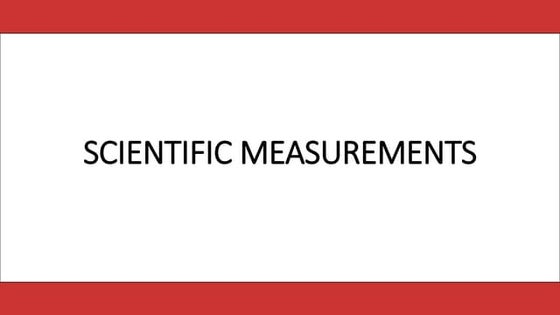 Introduction to Physical Quantities and Measurement | PPTX