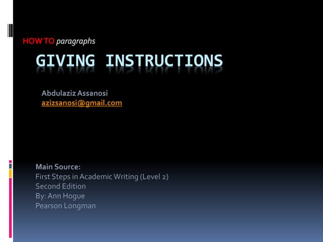 Chap2.1 listing order paragraph | PPTX