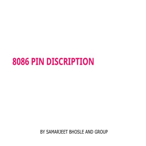 pin-diagram-details-of-8086-microprocessor | PPT