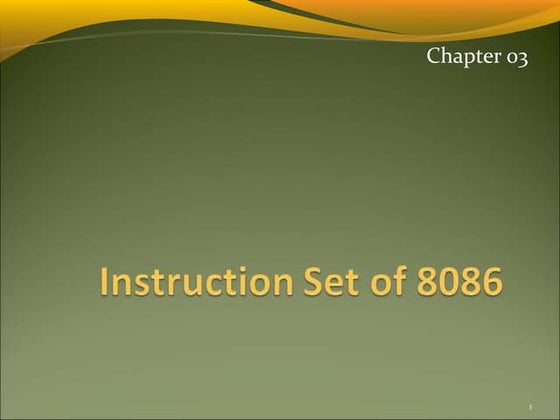 Branching Instructions In 8086 Microprocessor Ppt 8267
