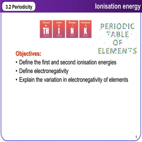 PERIODIC TABLE | PPTX | Chemistry | Science