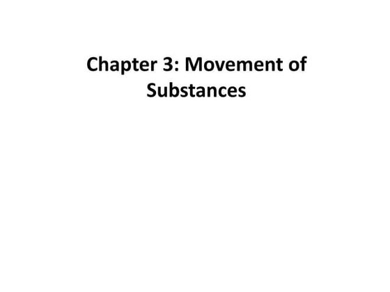 Chapter 3 Movement of Substances Lesson 3 - Active transport and the ...