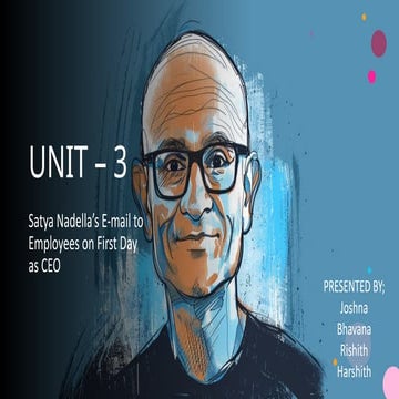 Satya Nadella’s E-mail to Employees on First Day as CEO | PPTX