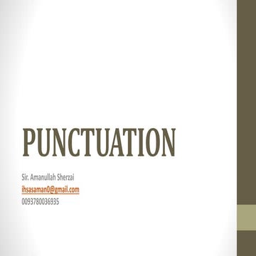 Punctuations | PPT