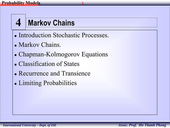 Markov chain | PDF