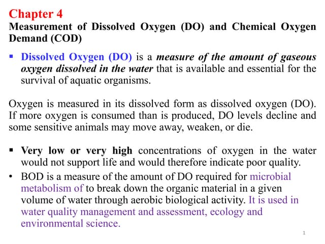 Biochemical Oxygen Demand (BOD) | PPTX