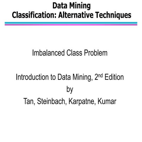 Chap4imbalancedclassespptx 