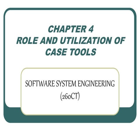Software System Engineering - Chapter 4 | PPT