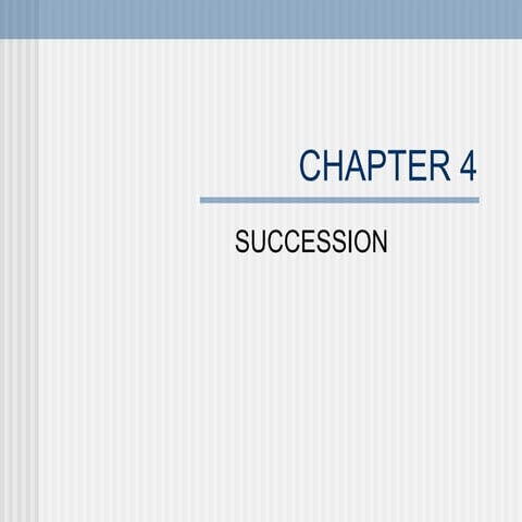 Chap4 Succession | PPT