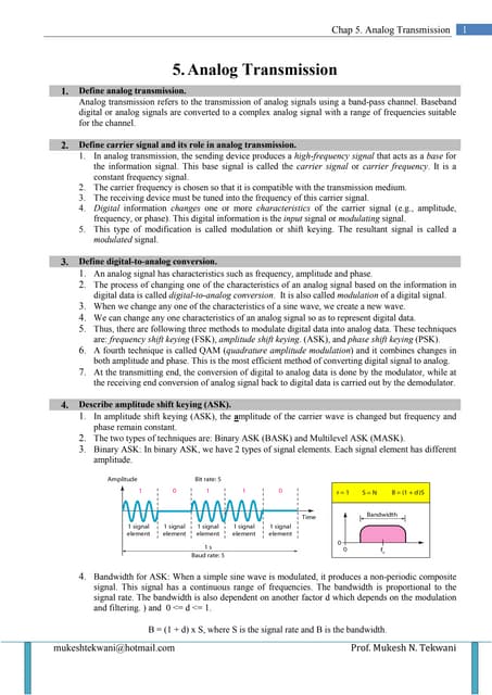Digital modulation (19ES28) Ghulam Mueed | PPTX | Digital Audio | Computer Software and Applications