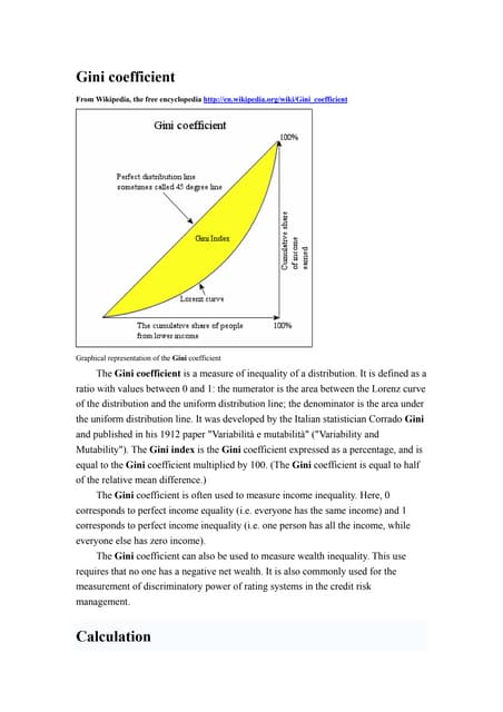 Gini coefficient | PPT
