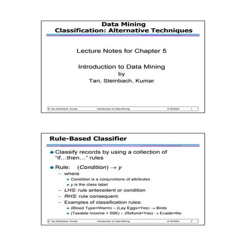 Rule Based Classifier Pdf Databases Computer Software And