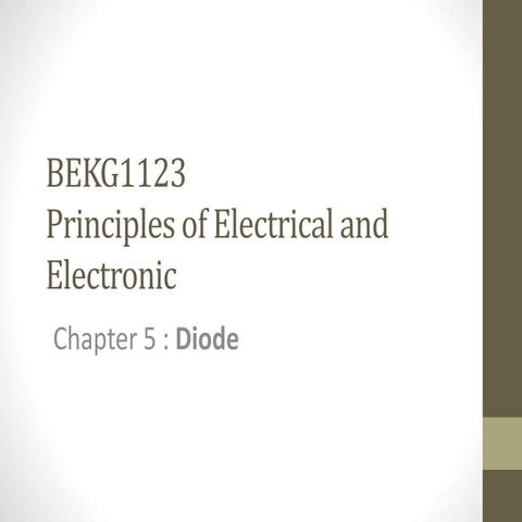 Chapter 5: Diode | PDF