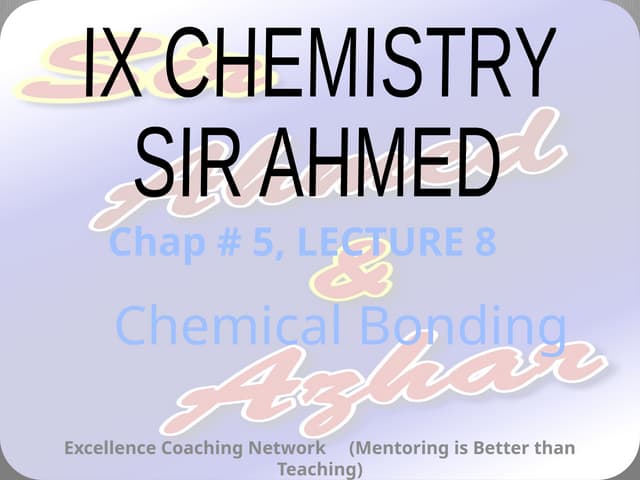 Chemical bonding Powerpoint | PPTX
