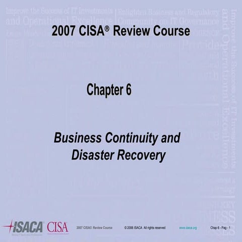 Chap6 2007 C I S A Review Course | PPT