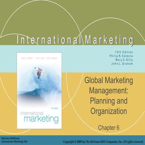 Chapter 6 Global Marketing Management Planning and organization | PPTX ...