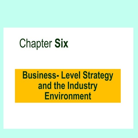 Chap 9 strategic management coorporate st chapter 6 | PPT
