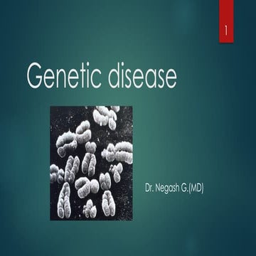 Genetic Disorders - Class XII - Biology | PPTX