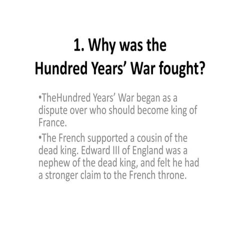 100 years war | PPTX