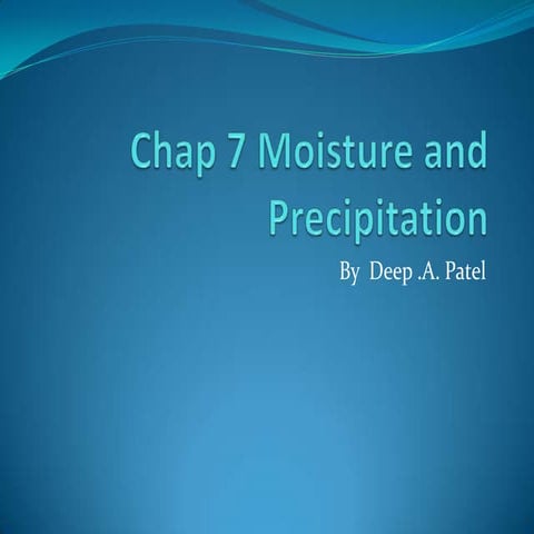 Chap 7 moisture and precipitation | PPT