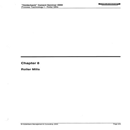 chap 8-Roller Mills_text.pdf VRM grinding roller | PDF