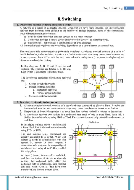 Computer network switching | PPTX