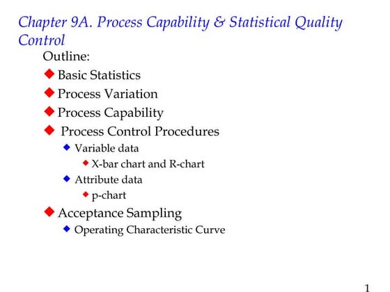 Process capability | PPTX | Computer Software and Applications | Computing