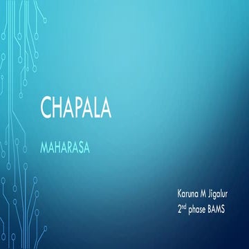 chapala the sandigdha maharasa in rasashastra | PDF