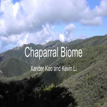 Chaparral biome | PPTX